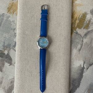 Avon | Accessories | Avon Watch Bright Blue Band Underwater Treasure ...